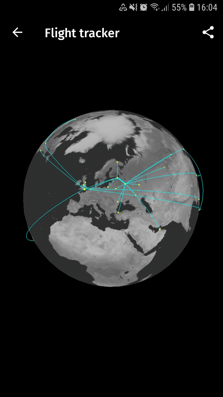 Flight tracking, check flight status, display airport vouchers | FLIO